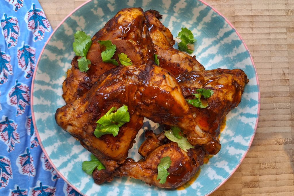 Chicken Legs, a sensational spicy and tangy roast – Feasting Food