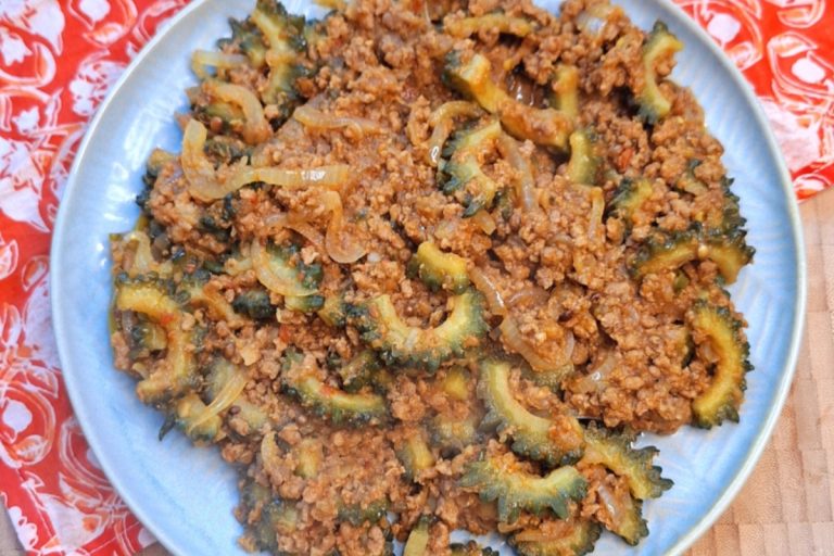 Keema Karela, minced lamb and bitter gourd – Feasting Food