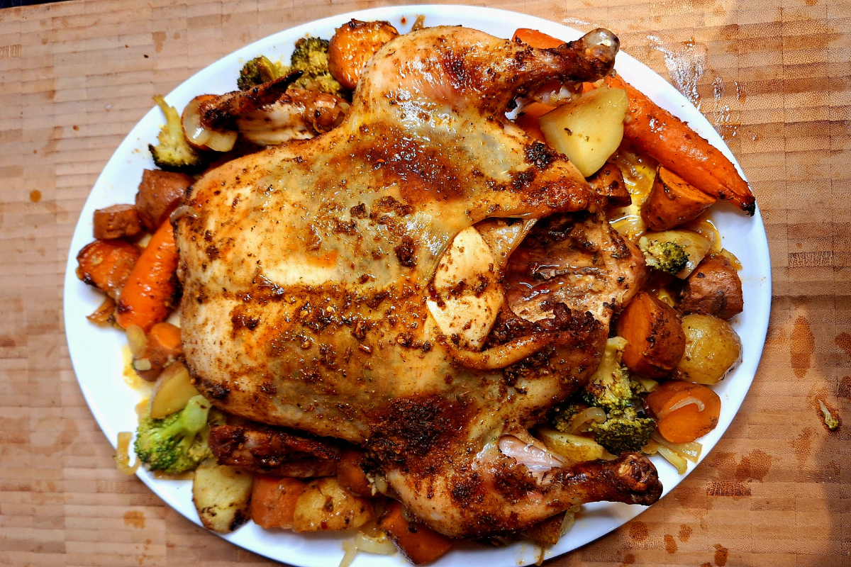 Spicy Roast Chicken Recipe | Easy, Flavourful, and Perfectly Crispy ...